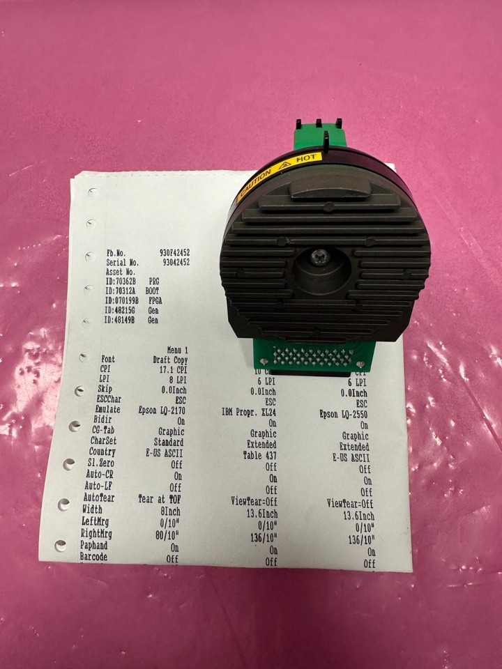 455525 - Tally Dascom T2365 Printhead. WARRANTY GOOD WORKING ! | eBay