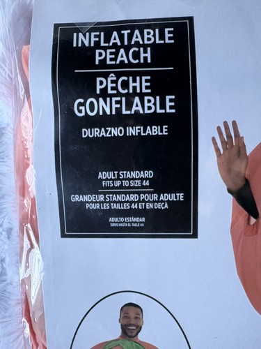 New Amscan Inflatable Peach Adult Halloween Fruit Costume | One Size | eBay