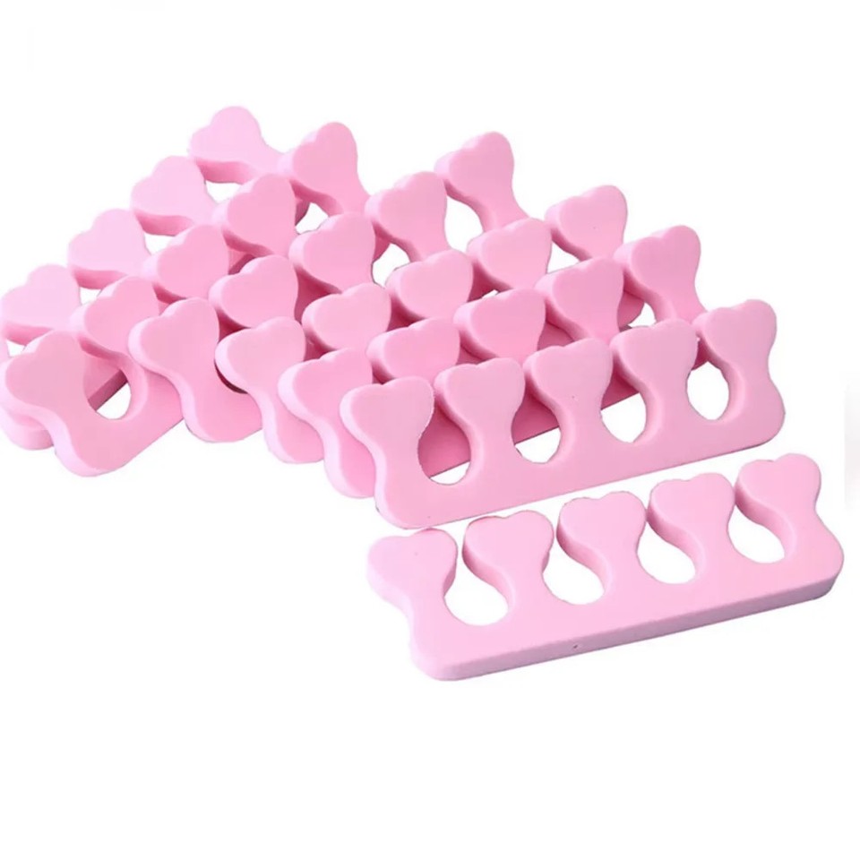 100PCS Sponge Toe Separator Soft Toe Nail Art Finger Separator Pedicure ...