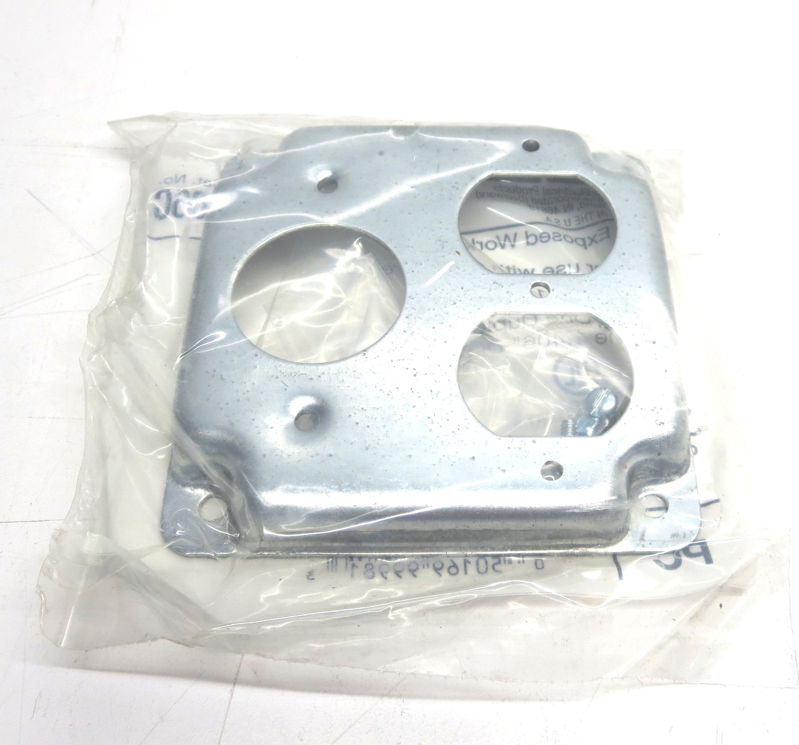 RACO 806C 4 In. Square Exposed Work Cover 1 Duplex and One 1.406 ...