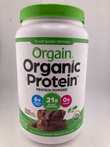 Orgain Organic Vegan 21g Protein Powder, Plant Based, Creamy Chocolate ...