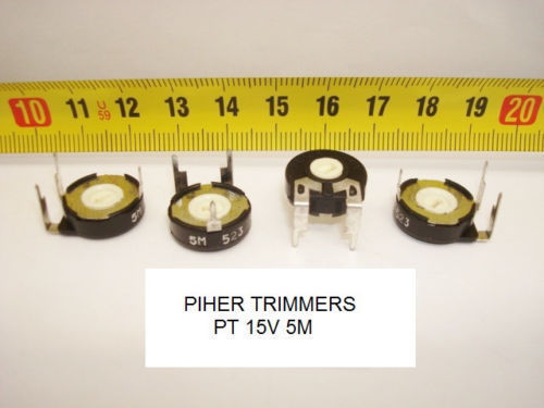 PIHER TRIMMERS 5M OHM PCB PT15V 2PC | eBay