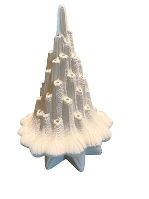 Clay Magic Small Ceramic Lava Tree - Bisque Ready to Paint Christmas ...
