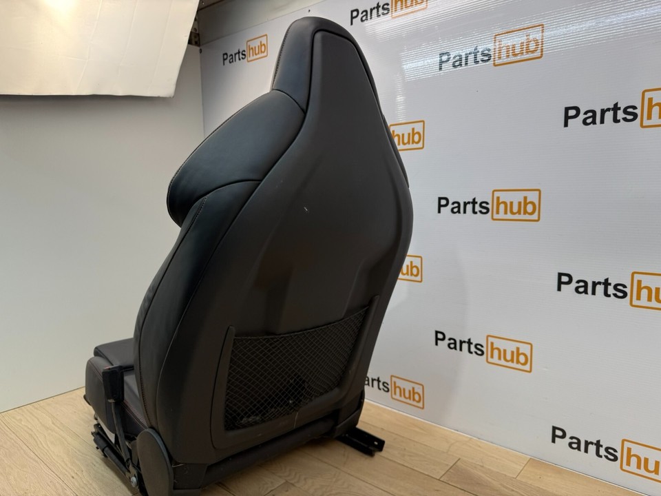 2017-2020 AUDI RS3 OEM FRONT RIGHT PASSENGER BLACK LEATHER SEAT W/ RED ...