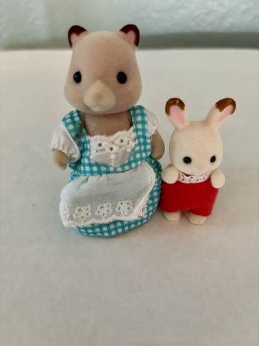 Vintage Calico Critters Family Mom Hamster & Baby Bunny Set RARE HTF | eBay