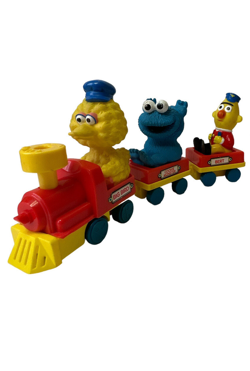 Vintage Sesame Street Train 1980's Tyco Big Bird,Cookie,Bert | eBay