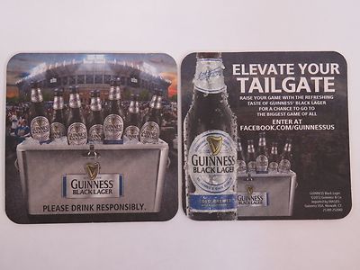 Beer Coaster ~ Guinness Brewery Black Lager - Elevate Your Tailgate ...
