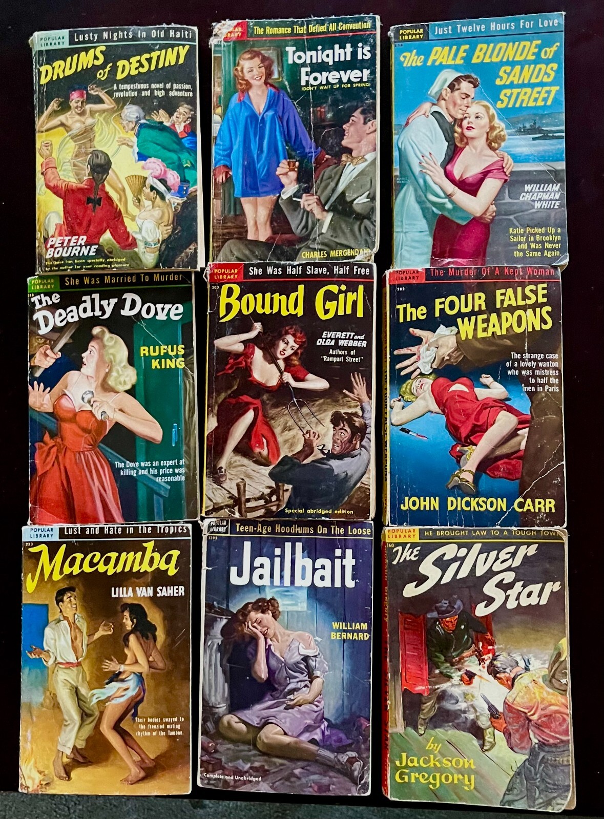 Lot of 9 Vintage Popular Library Paperbacks | eBay