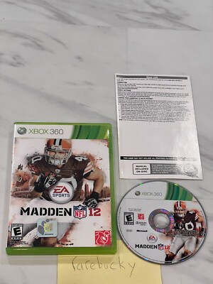 Madden NFL 12 (Xbox 360) MINT COMPLETE CIB FIRST PRINT! | eBay