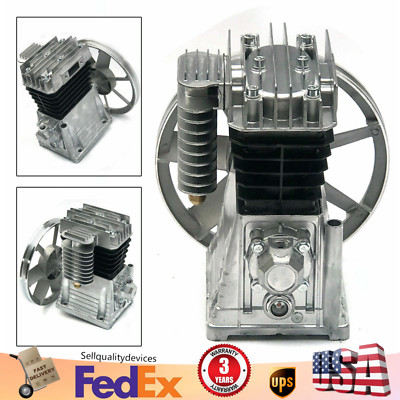 Air Compressor Pump Head Single Stage Twin Cylinder Air Compressor Pump ...