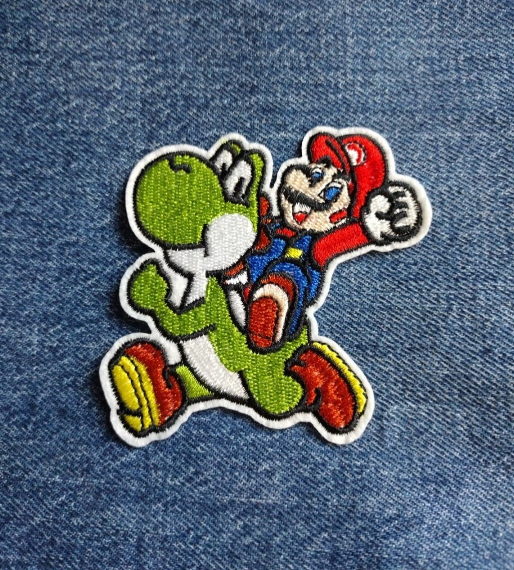 Mario Yoshi Embroidered Iron On Patch | eBay