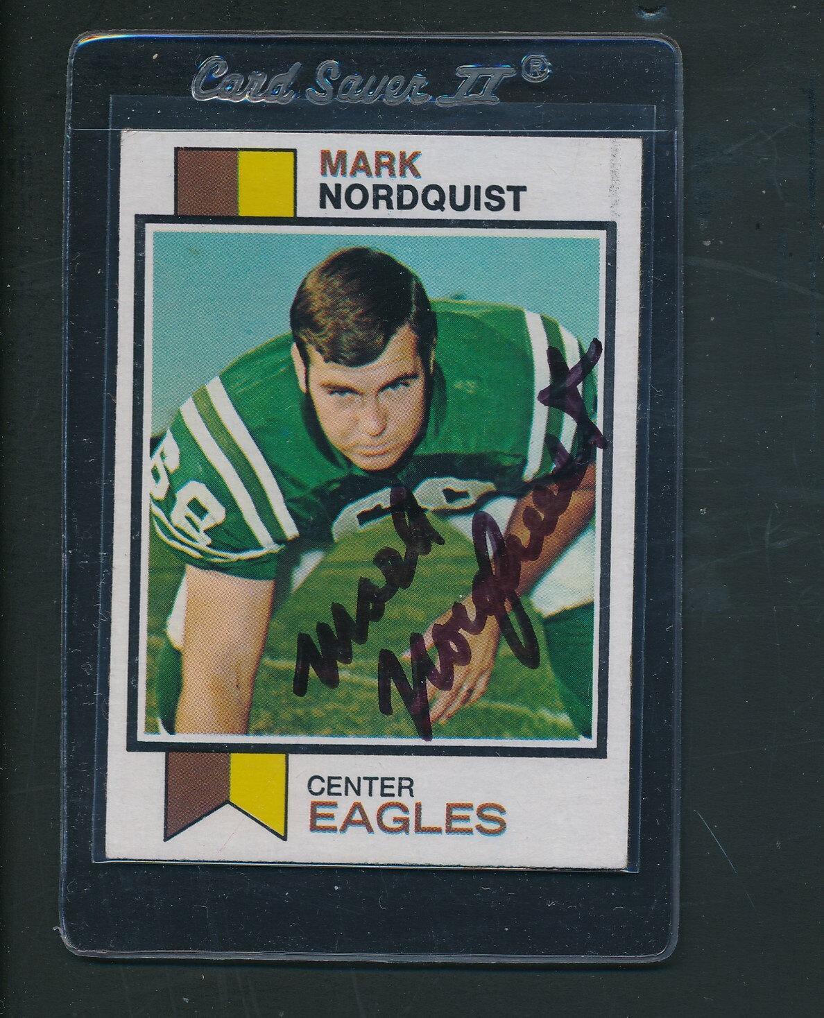 1973 Topps #212 Mark Nordquist Eagles Signed Auto *A7471 | eBay