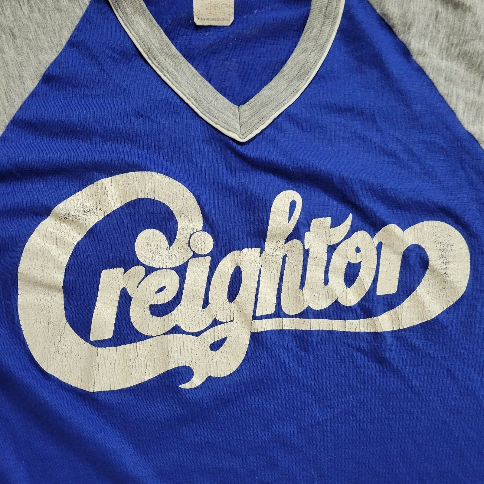 Vintage Creighton University Shirt Large 42-44 Bluejays Omaha Jersey ...