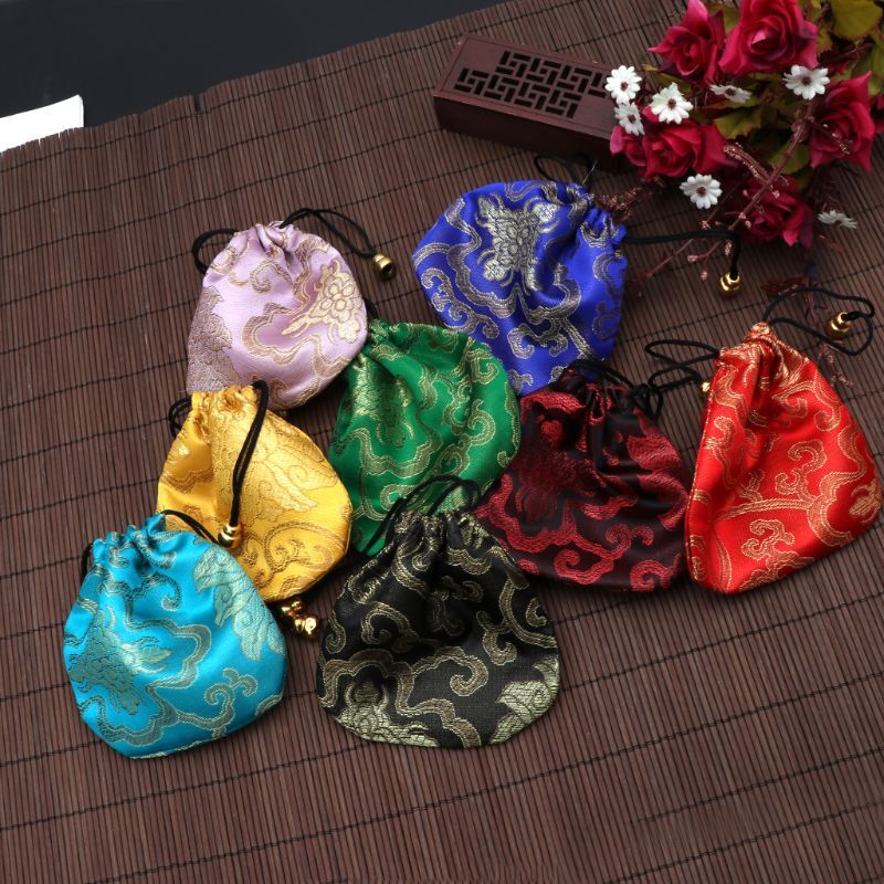 Chinese Embroidery Bag Premium Jewelry Silk Drawstring Bags for Party ...