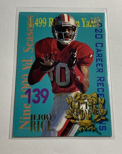 1995 Fleer Ultra #5 of 10 JERRY RICE 49ers ULTRA ACHIEVEMENT Hall of ...