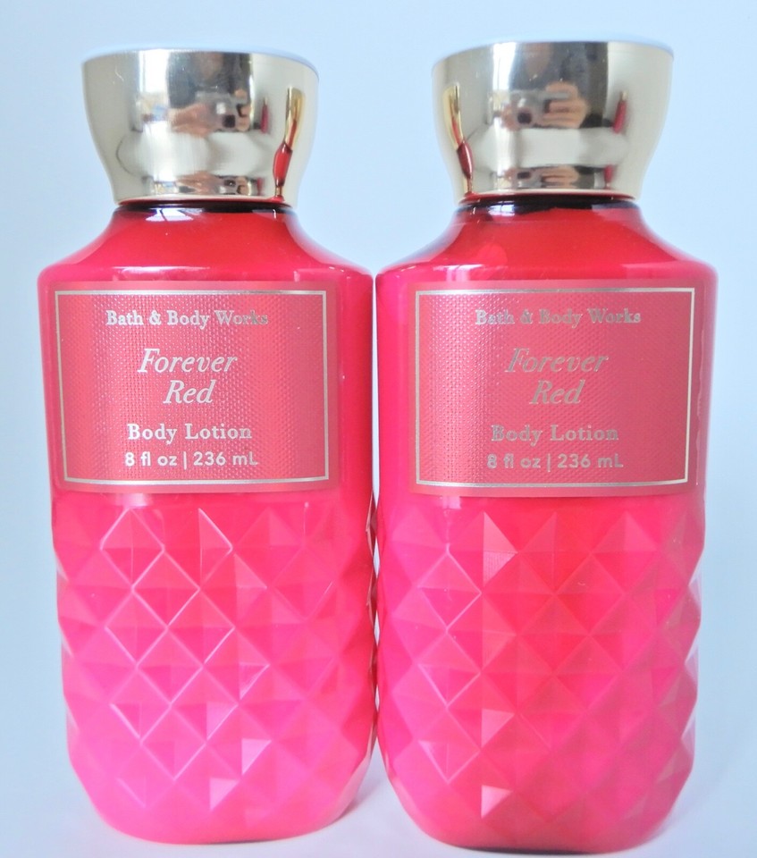 3 BATH & BODY WORKS FOREVER RED MOISTURE BODY LOTION CRUELTY FREE LARGE ...