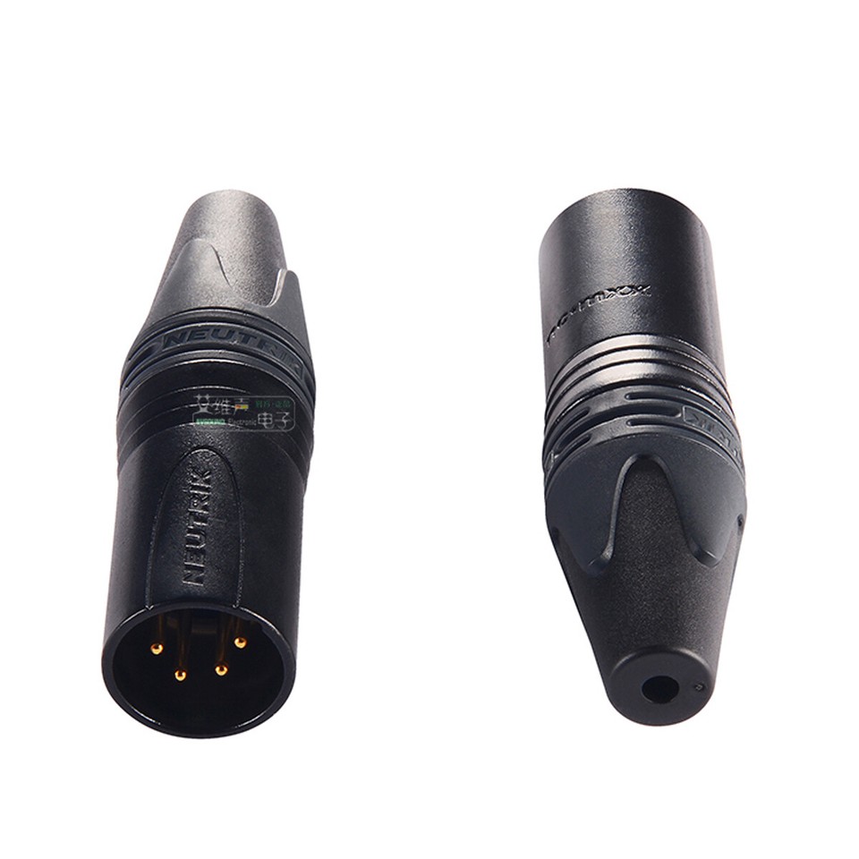 XLR Stecker Kupplung Buchse Mikrofonkabel 4 polig Kabel Speakon Audio ...
