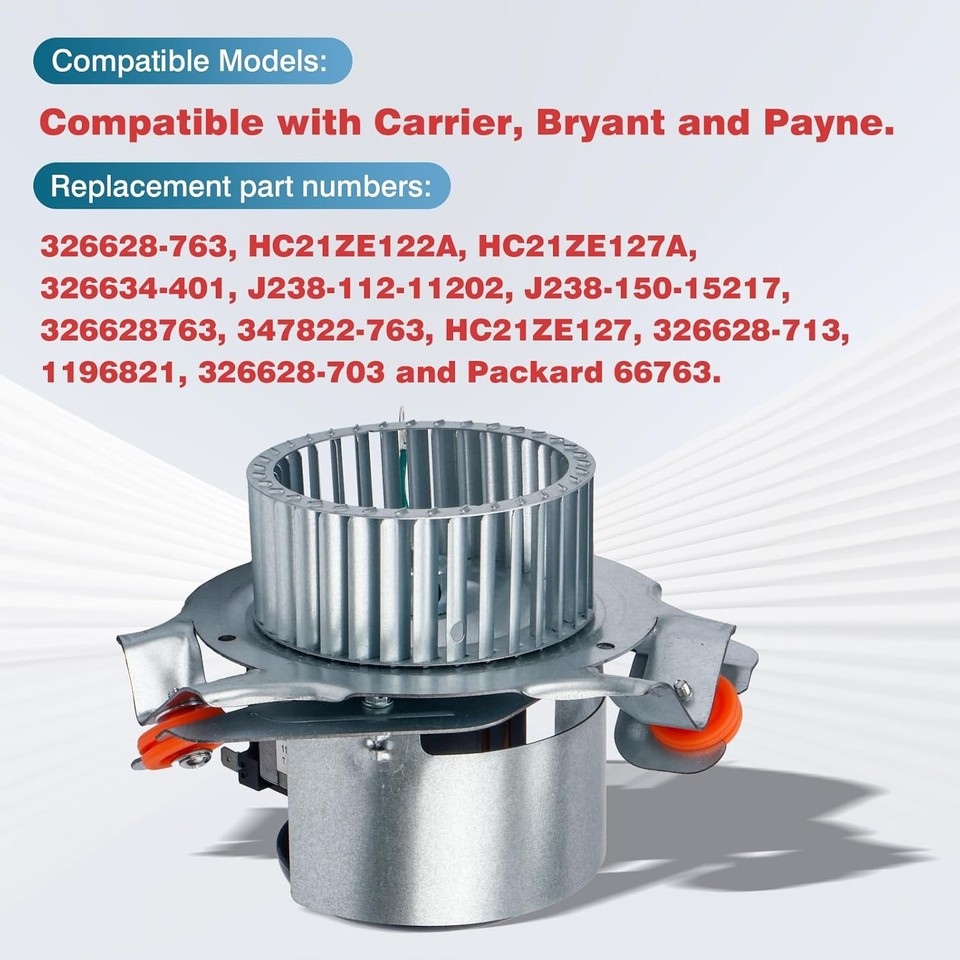 OpenBox 347822-763 Draft Inducer Motor Assbly for Carrier Bryant ...