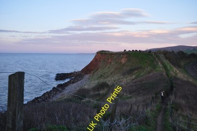 Photo A2 Watchet : Coastal Scenery & Path Heading along the path along ...
