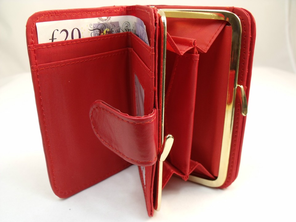 LADIES QUALITY LUXURY SOFT PATCHWORK REAL LEATHER PURSE CREDIT CARD ...