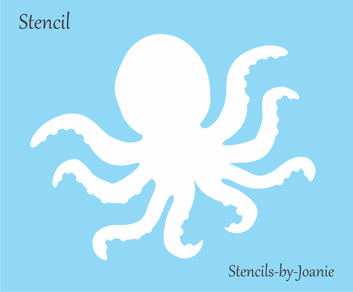 Octopus Stencil Pattern