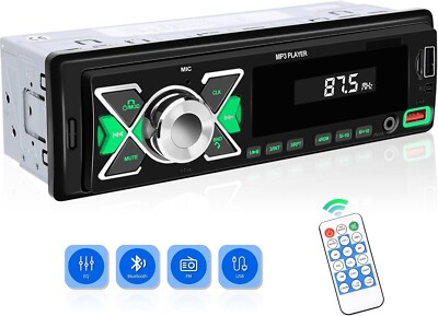 Bluetooth Stereo Radio Remote Control Receiver FM System Wireless USB ...