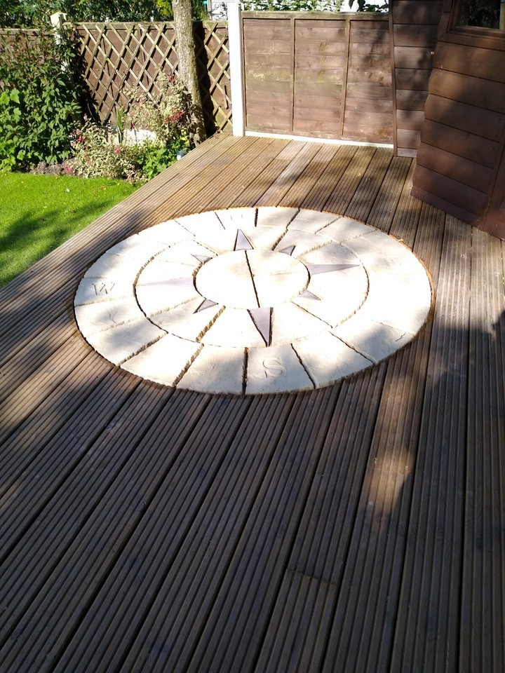 1.8M NAUTICAL COMPASS ROTUNDA PAVING PATIO SLAB CIRCLE [ DELIVERY ...