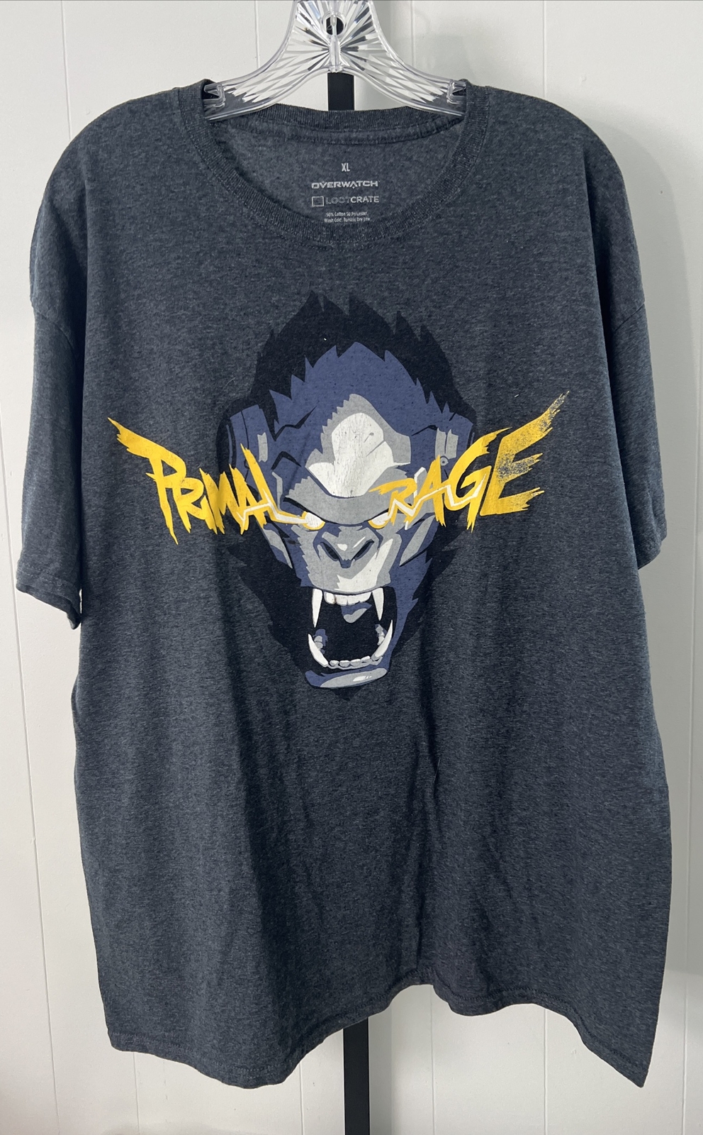 Overwatch Loot Crate Primal Rage 😡 T-shirt Men's Siz… - Gem