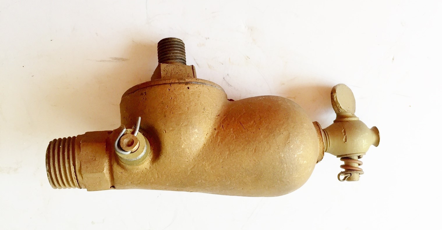 VINTAGE EARLY MODEL T FORD GAS SEDIMENT BULB,PETCOCK, BRASS, 1913-1916 ...