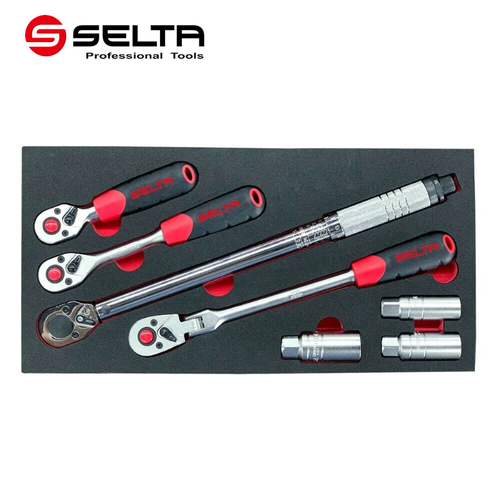 Selta Taiwan3/8" Dr Torque+Flex Stubby Ratchet Wrench+Spark Plug Socket EVA Tray | eBay Australia