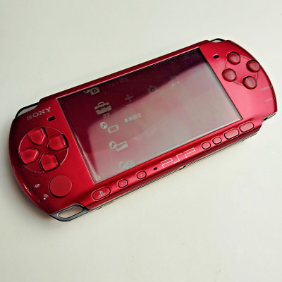 Sony PSP 3000 console Radiant Red without battery Tested JAPAN ...