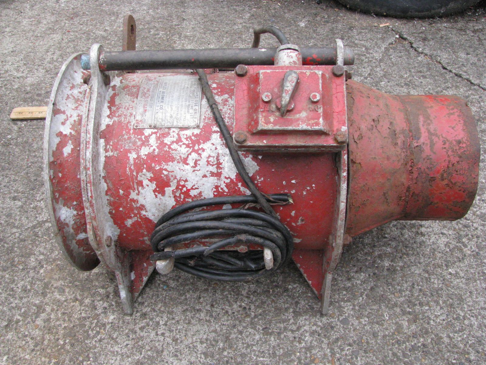 WW2 BAYLEY RED DEVIL BLOWER 115V 500cfm Ships Bilge MARINE VANEAXIAL ...