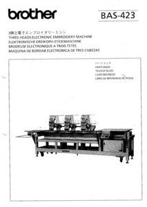 Brother BAS-423 Embroidery Machine Owners Instruction Manual Reprint | eBay