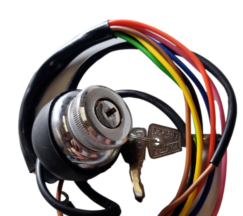 ukscooters LAMBRETTA 12V IGNITION SWITCH 2 BRASS KEYS BATTERY DC | eBay UK