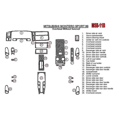 Remin MSB-11B-SA Aluminum Main Dash Kit 29 Pcs | eBay