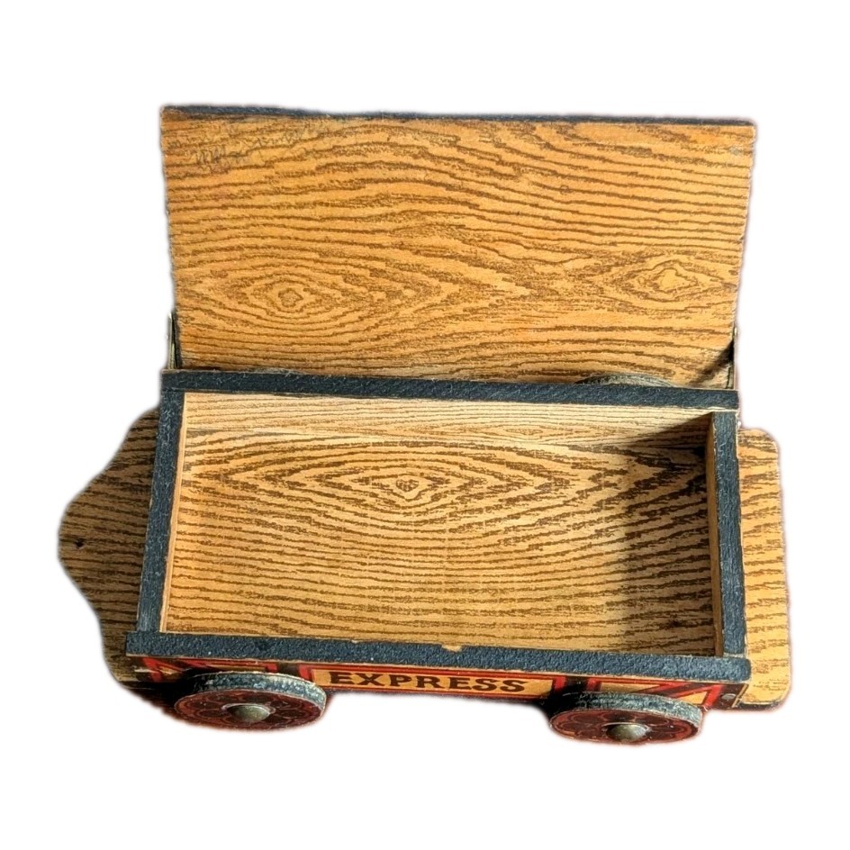 VTG Hello Express Candy Wagon Doll Display Wooden Lithographed ...