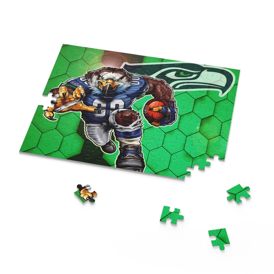 NFL Seattle Seahawks Football | Cartoon Puzzle (120-Piece) | eBay
