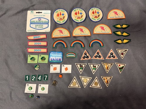 LOT OF 47 GIRL SCOUT MERRIT BADGES PATCHES & PINS SCOUTS | eBay