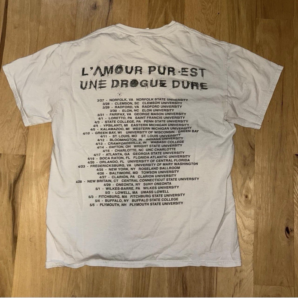 Mac Miller The Macadelic Tour 2012 Tee RARE Size Med - Gem