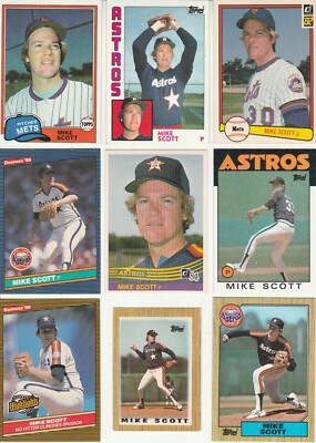 Huge 70 + MIKE SCOTT different card lot 1981 - 2013 Mets Astros | eBay