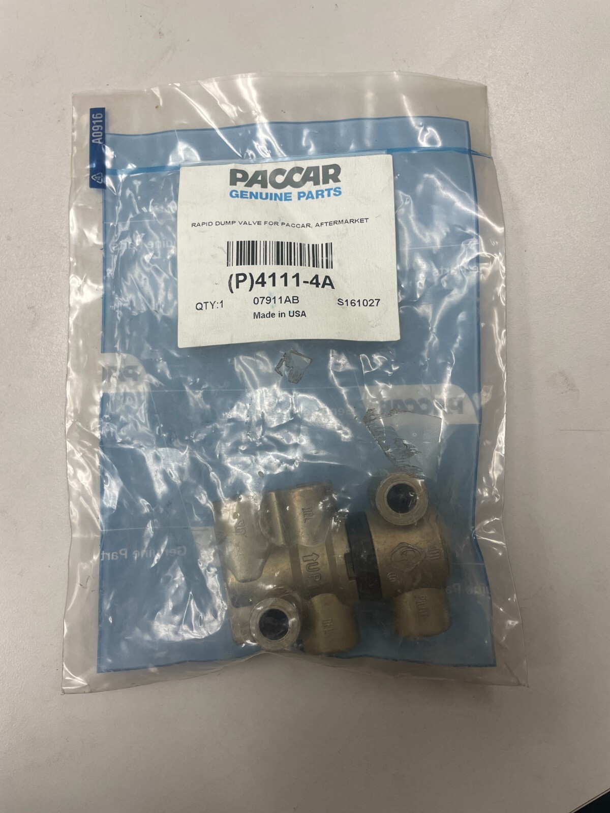 GENUINE PACCAR DUMP VALVE 4111-4A | eBay