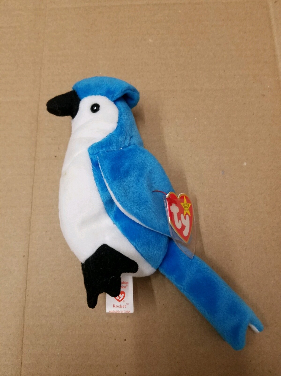 TY Beanie Baby Rocket The Bluejay Bird With Errors | eBay