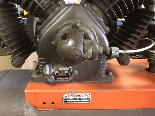 DeVilbiss Large Air Compressor Electric 3 HP Ge Motor Single Phase | eBay
