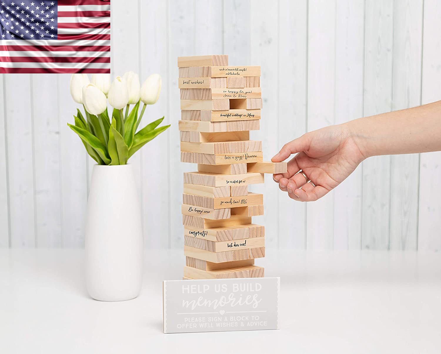 Jenga Blocks Wedding