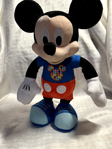 Disney Just Play Rolling Singing Mickey Mouse Plush Firm stuffed Toy 16 ...