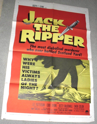 Jack the Ripper Original 1sh Movie Poster | eBay