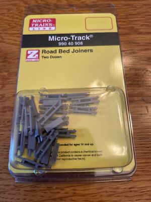 Micro Trains ~ Z Scale ~ Micro-Track Road Bed Joiners (24 Pcs ...
