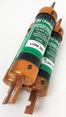 Lot of 3 LLSRK-200 Littelfuse 200 Amp Fuse Class RK1 600V *Next Day ...