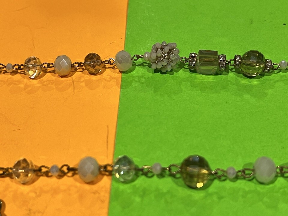 RUSH Denis Charles 36” Faceted Crystal Bead Necklace Birthday Gift ...