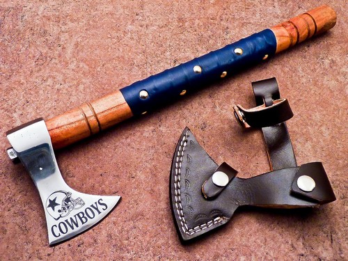 CUSTOM HAND MADE VIKING AXE HATCHET INTEGRAL TOMAHAWK HIGH CARBON STEEL ...